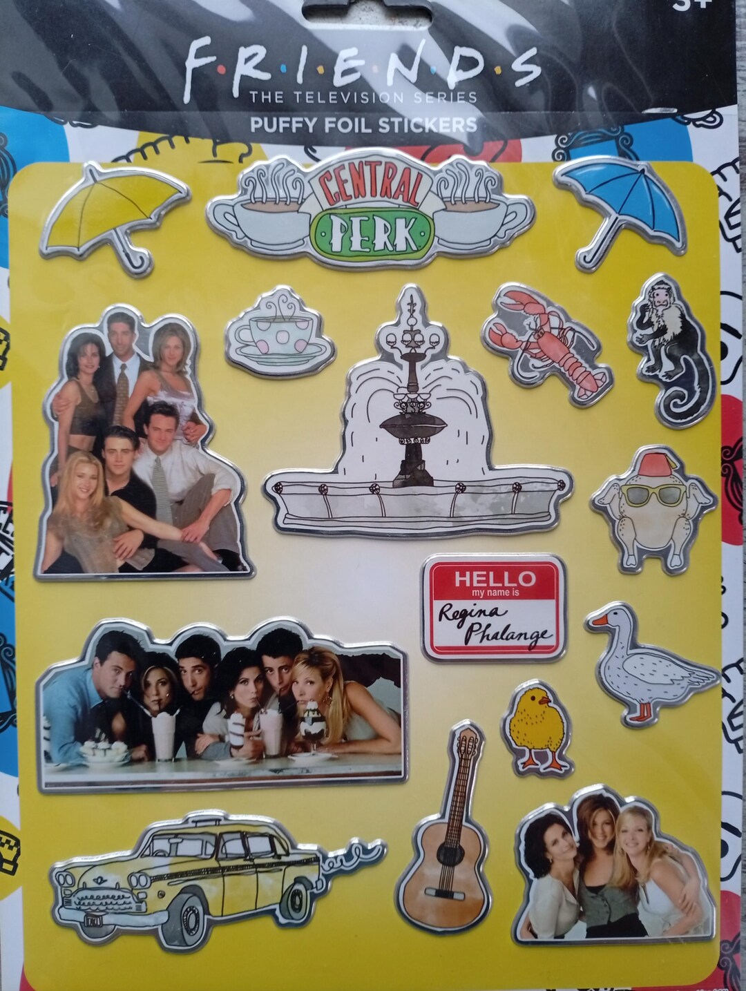 Friends TV Show Puffy Foil Stickers Set - Waterproof Decorative Planner ...