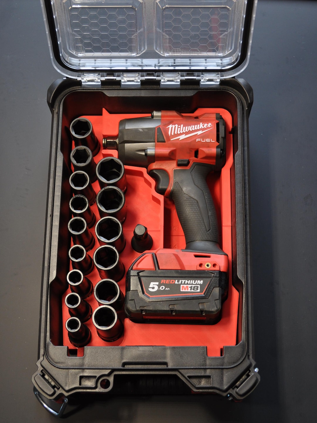 Milwaukee Packout Insert - M18 FUEL Mid-torque Impact Wrench 2962-20 ...