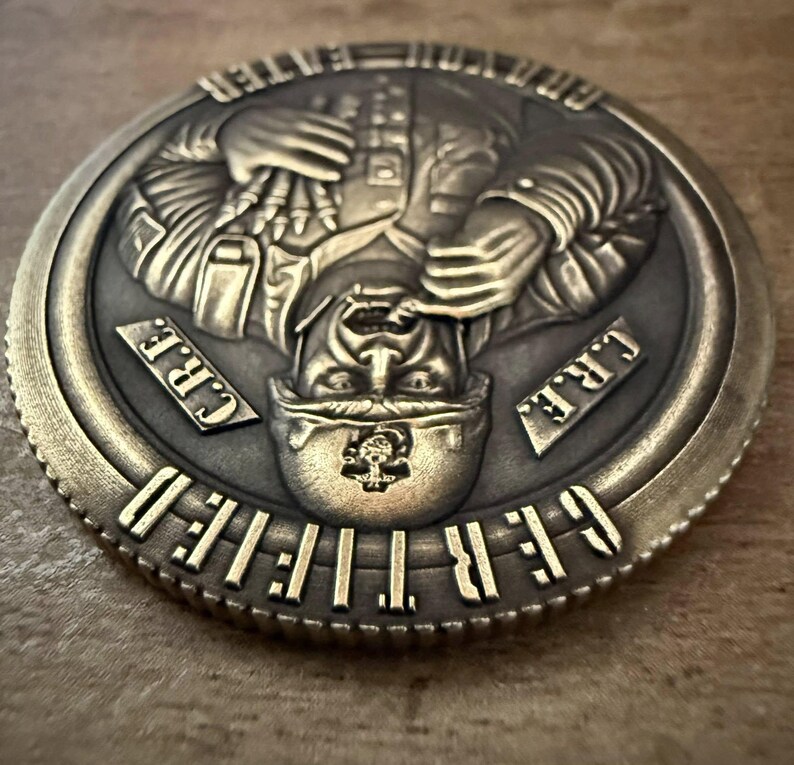 Crayon Eater Challenge Coin – Solid Brass Military Humor Coin ...