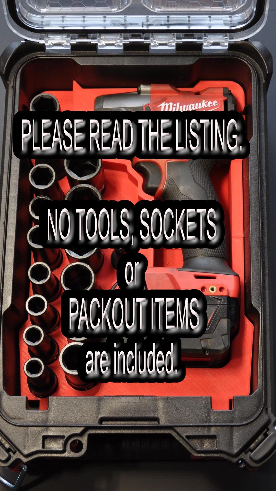 Milwaukee Packout Insert - M18 FUEL Mid-torque Impact Wrench 2962-20 ...