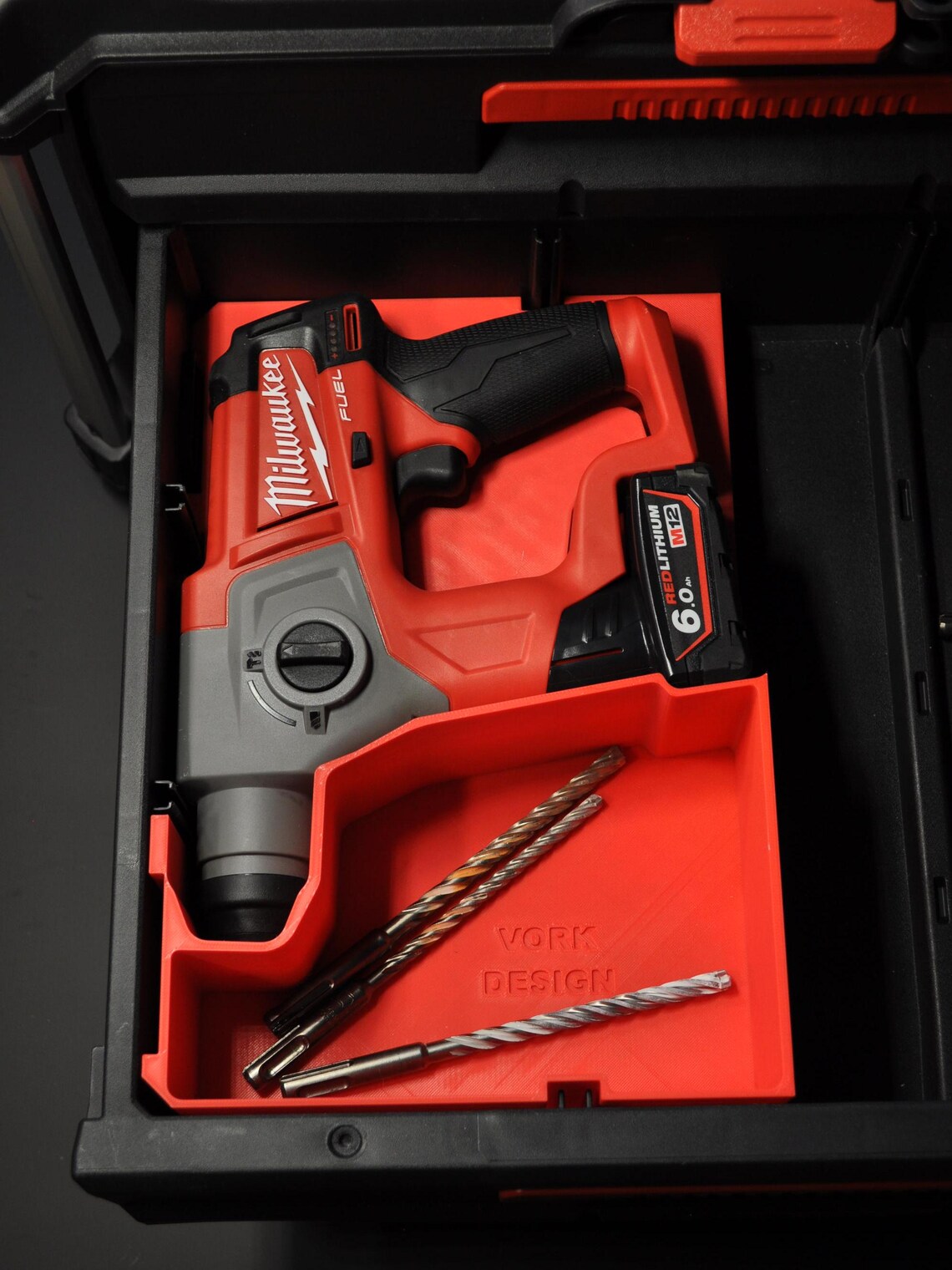 Milwaukee Packout Insert - M12 FUEL SDS Rotary Hammer Drill 2416-20 ...