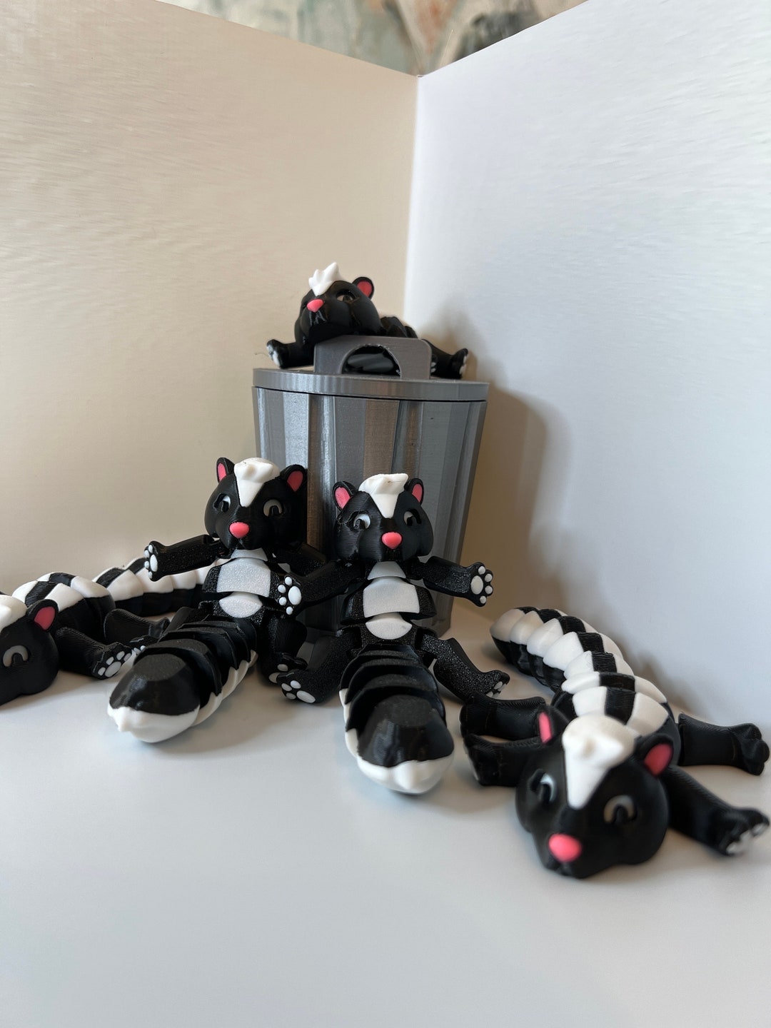 3D Printed Cute Flexi Toy Skunk - Etsy