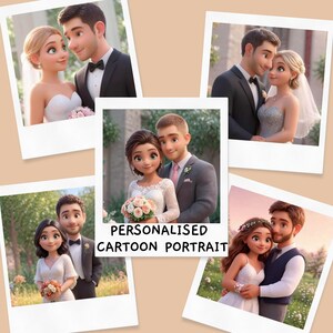 Custom Cartoon Portrait, Couple Cartoon Photo, 3D Cartoon Style ...