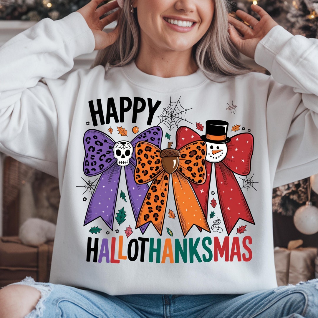 Happy Hallothanksmas Png, Halloween Png, Thanksgiving Png, Christmas ...