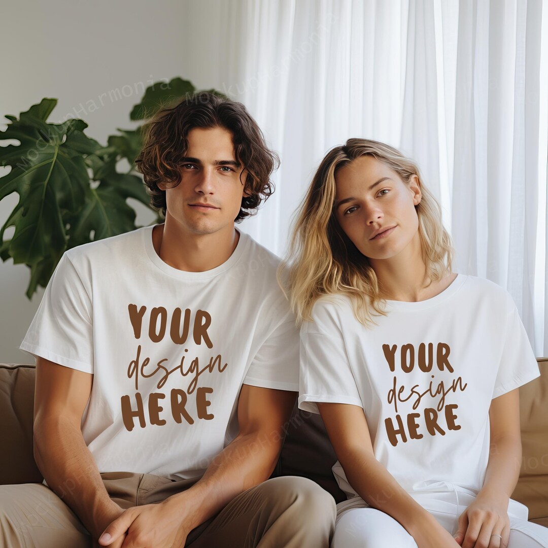 Gildan 64000 Couples Mockup Bundle Gildan 64000 Couples Mock up Bundle ...