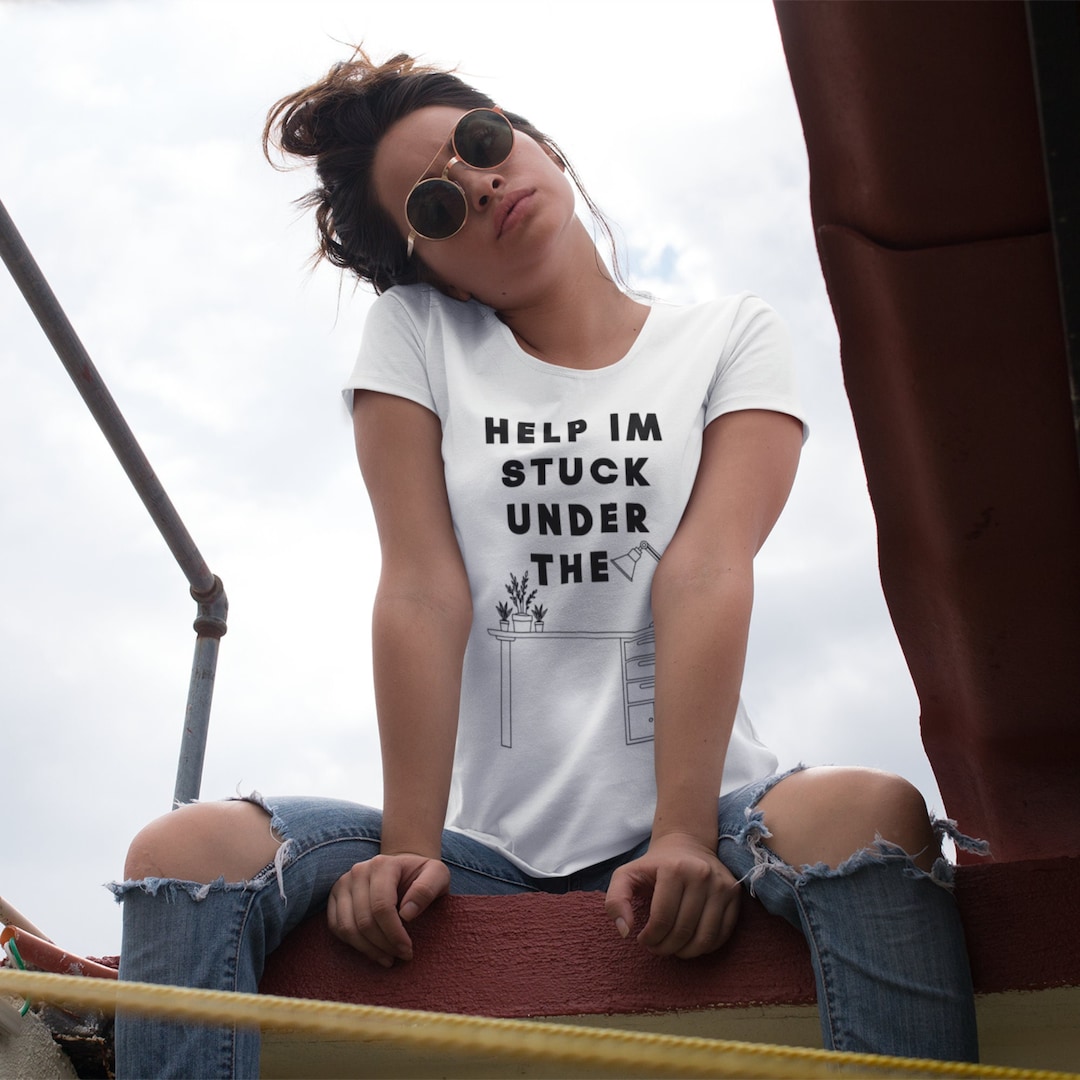 Help I'm Stuck Under the Desk - Etsy