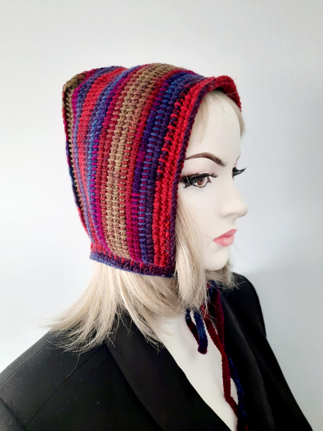 Christmas,crochet Bonnet,gift for Her,unisex Bonnet,gift for Lover ...