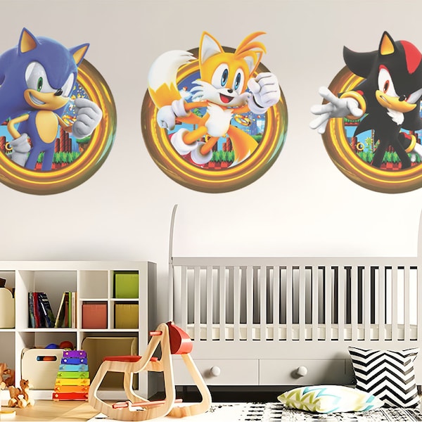 Sonic Wall Decal - Etsy