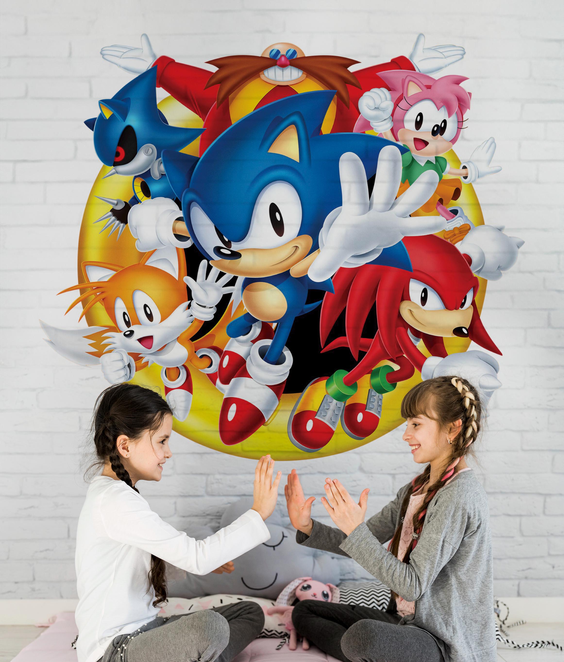 Removable Vinyl Super Sonic Wall Decal Sega Wall Art Games Wall Sticker for Boy Room Decor Games ...
