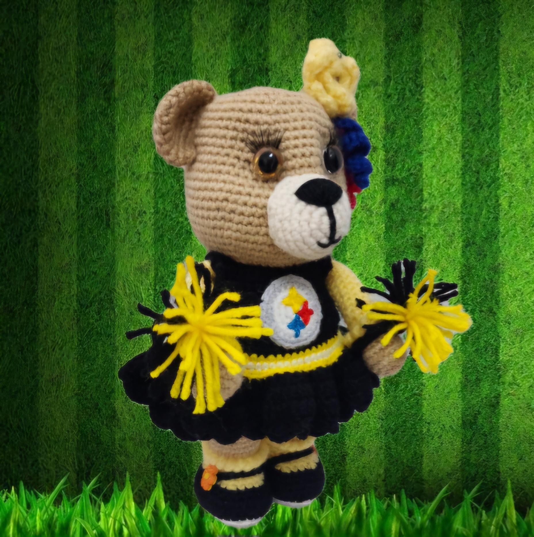 Pittsburgh Steelers Bear Crochet Pattern - Girl - Etsy