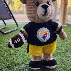 Pittsburgh Steelers Bear Crochet Pattern - Boy + Invisible Color Change ...