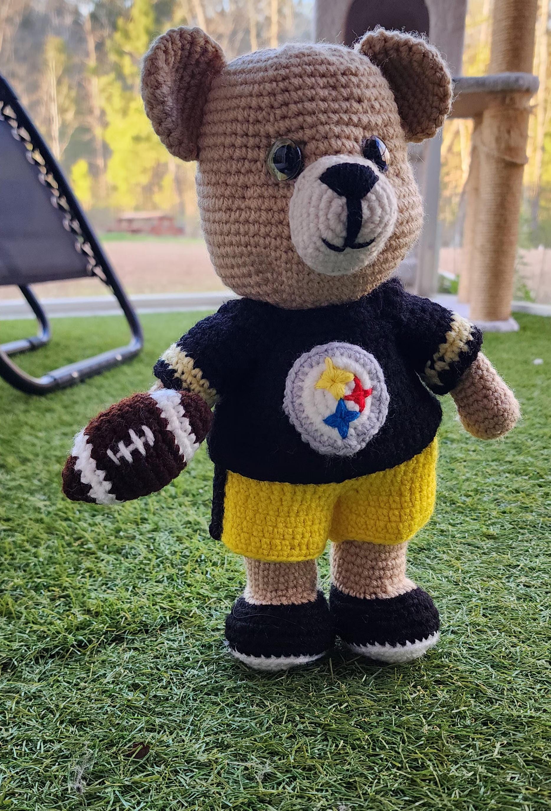 Pittsburgh Steelers Bear Crochet Pattern - Boy + Invisible Color Change ...