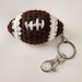 American Football Keychain Crochet Pattern + Invisible Color Change ...