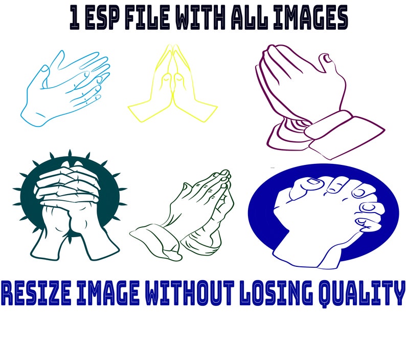 Praying Hands PNG SVG ESP Praying Hands Clipart, Cut Files for Cricut ...