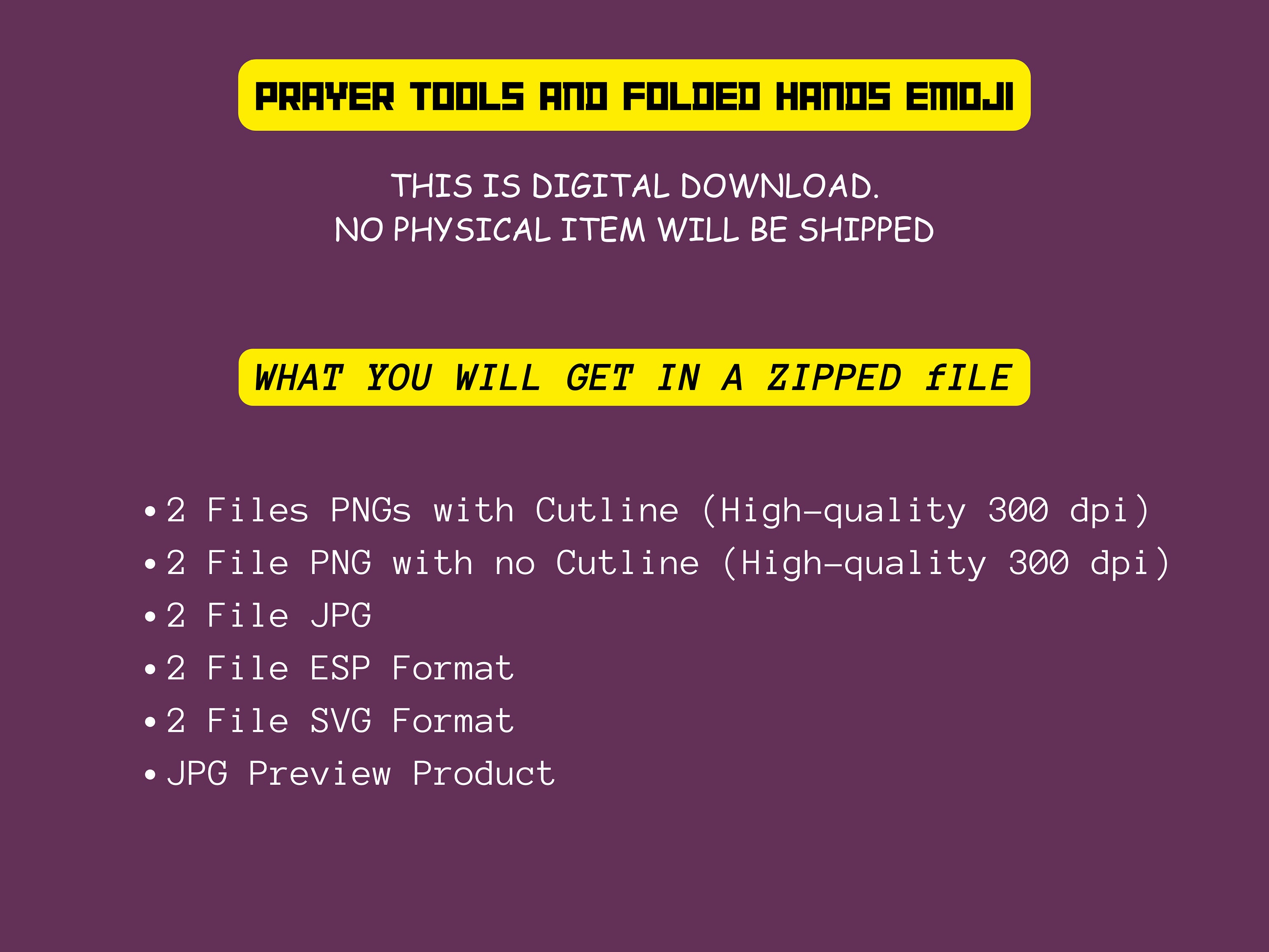 Prayer Bead and Folded Hands Emoji SVG | PNG | ESP | Prayer Bead and ...