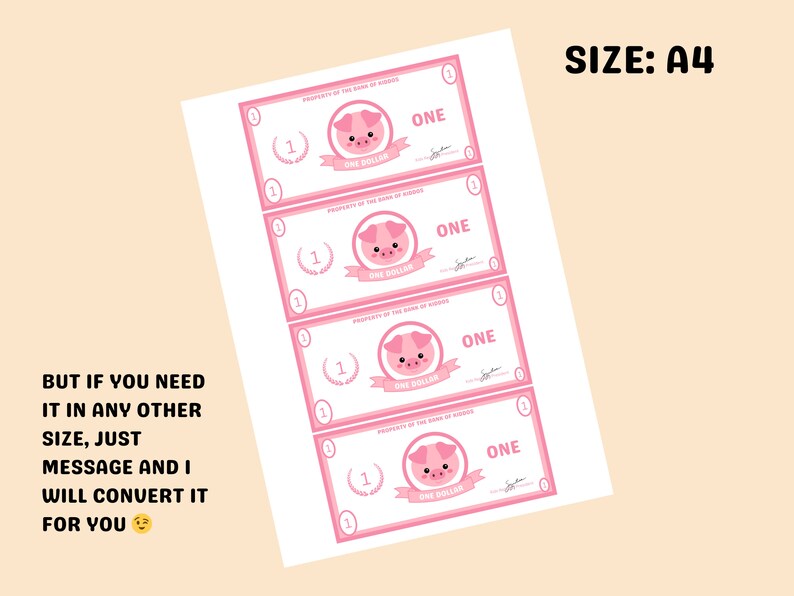 Play Money Printable for Kids Pretend Bucks Downloadable Mom Bucks ...