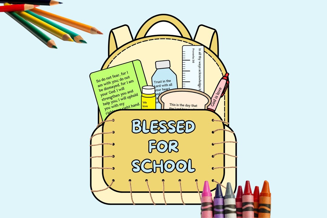 Back to School Christian Activity, Bible Verses Printable Church ...