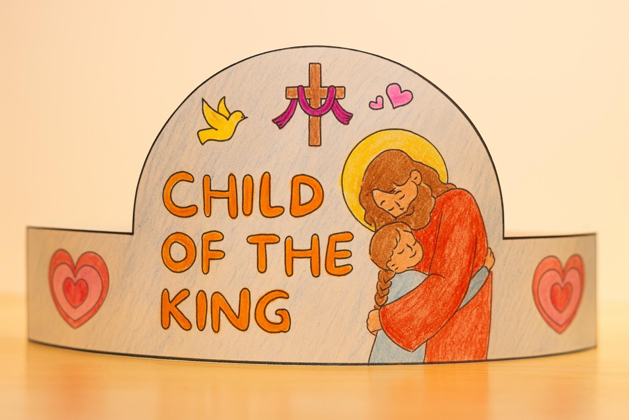 Paper Crown Child of the King, Sunday School Printable Craft for Kids ...