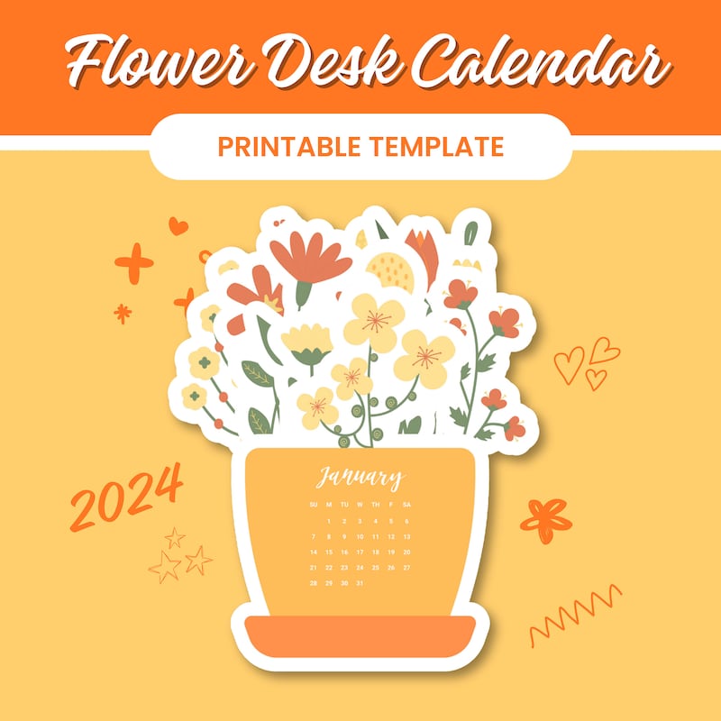 Flower Calendar - Etsy