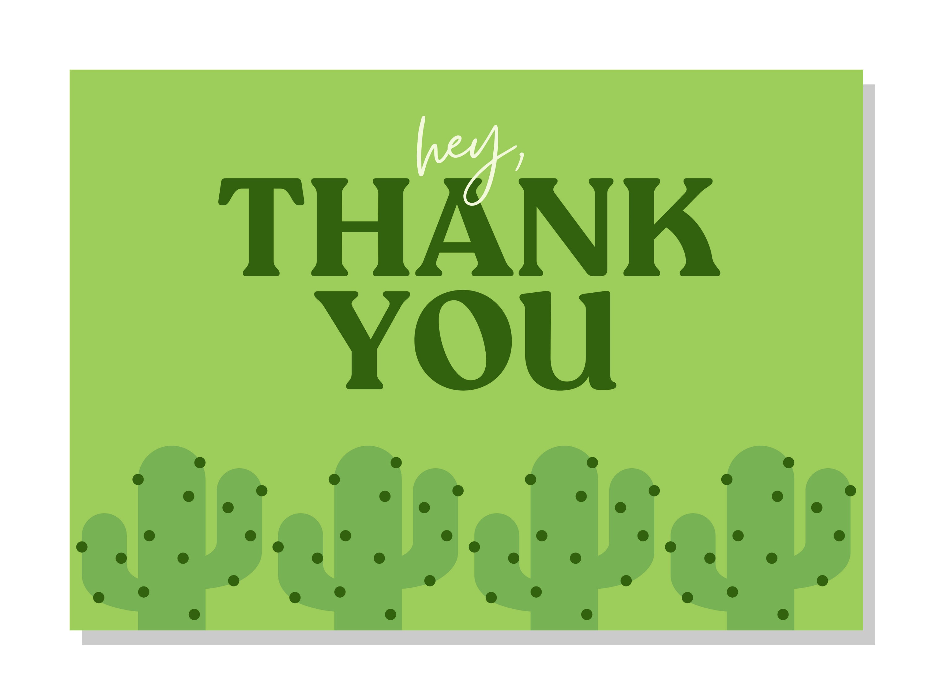 Thank You Card Template Canva Editable Thank You Printable Card Small ...
