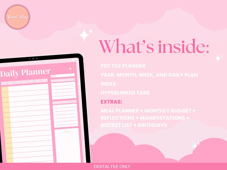 Digital Planner Pastel Dreams | 2025 Goodnotes Undated Planner | iPad ...