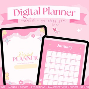 Digital Planner Pastel Dreams | 2025 Goodnotes Undated Planner | iPad ...