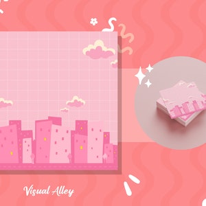 5 Printable Memo Pads Pink Theme | Editable Canva Template - Etsy