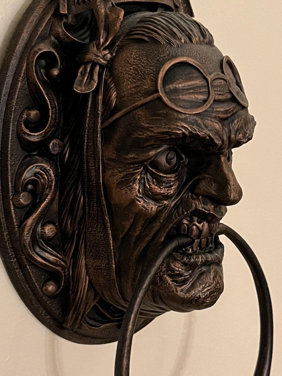 Jacob Marley Door Knocker Resin Wall Art (painted) - Etsy