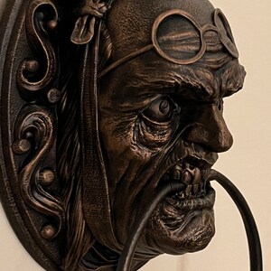 Jacob Marley Door Knocker Resin Wall Art (painted) - Etsy