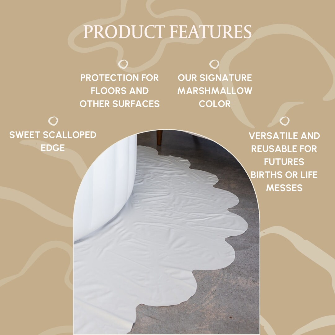 Birth Pool Floor Covering, Home Birth Essential, Plastic Cover for ...