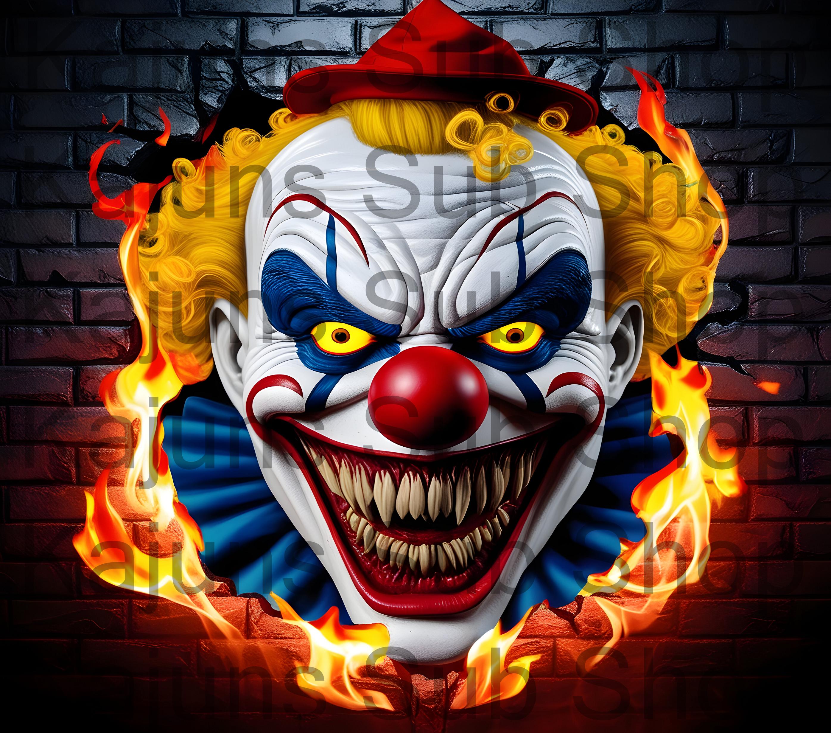 Clown, Halloween, Scary Clown, Png, Sublimation - Etsy