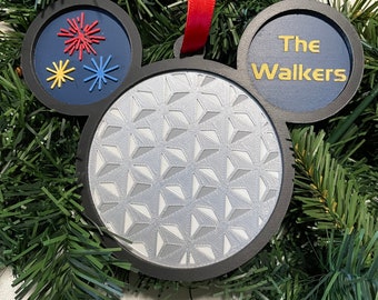 Custom Disney World Magic Kingdom Ornament - Etsy