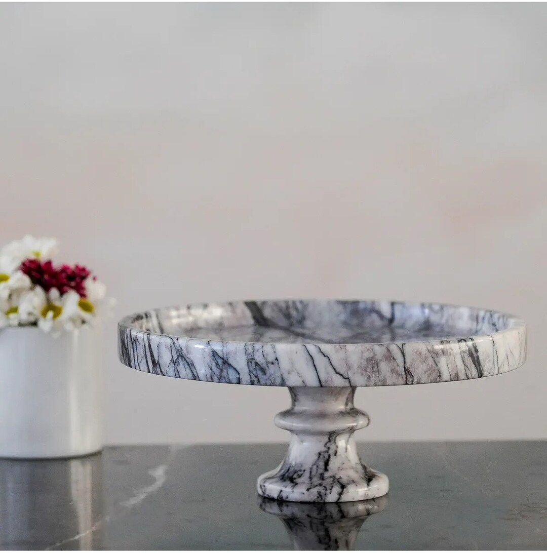 Marble Cake Presentation Plate Marble Serving Plate Natural - Etsy