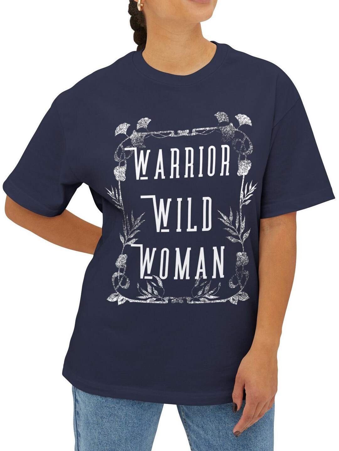 Warrior Wild Woman Oversized Boxy Tee, Strong Women Gifts, Shirt ...