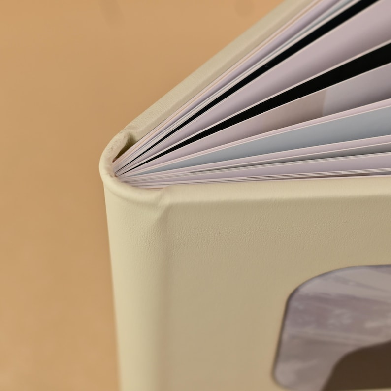 Luxury Wedding Photo Album | Custom Leatherette Cover | Lay Flat ...