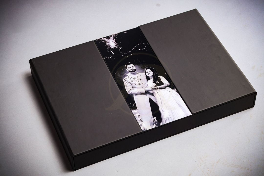 Premium Wedding Album | Keepsake Leatherette Box With Acrylic Window ...