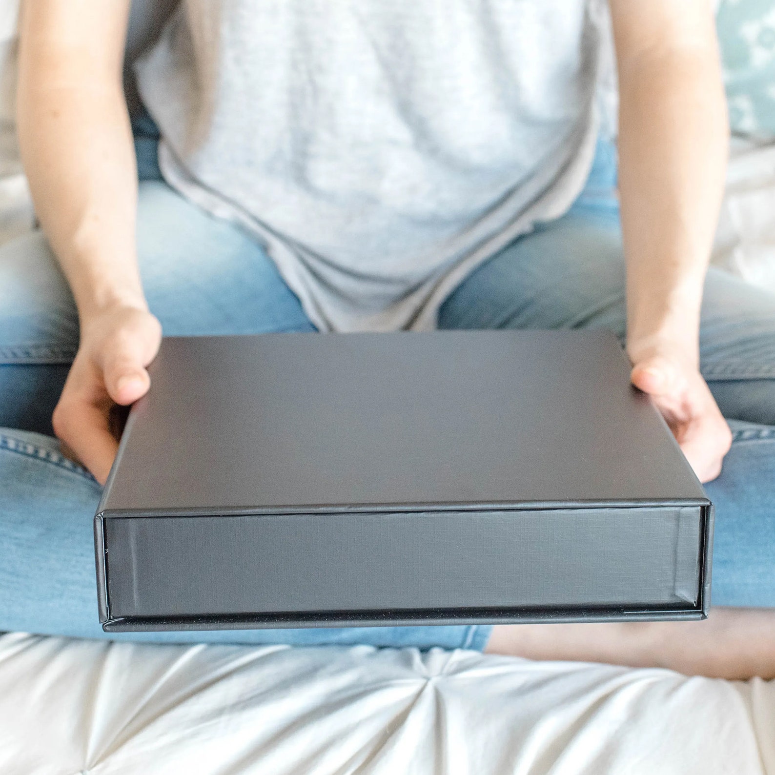 Premium Hardcover Wedding Photo Album With Keepsake Box, High-quality ...