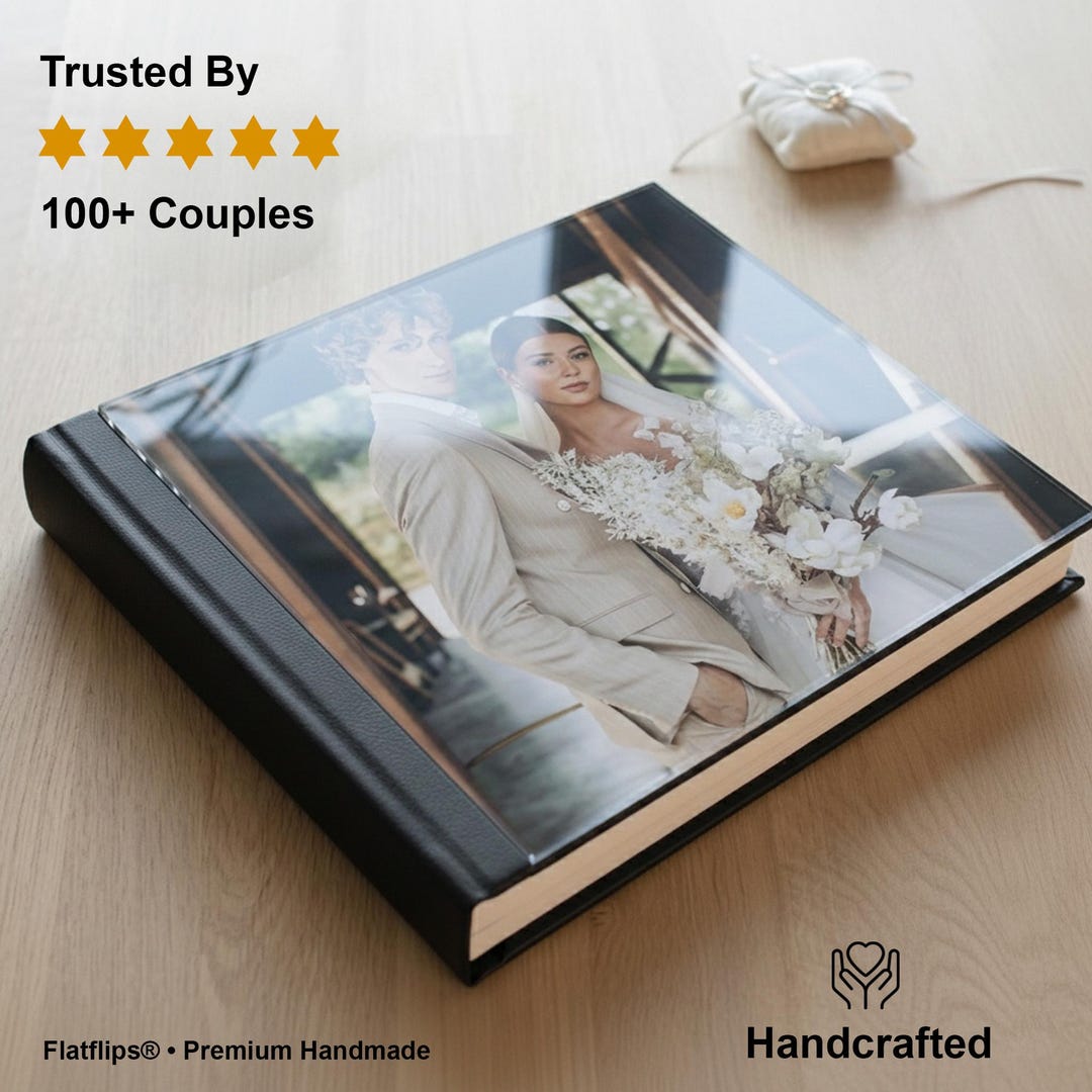 Acrylic Glass Wedding Album Trusted by 100+ Couples | Premium Handmade ...