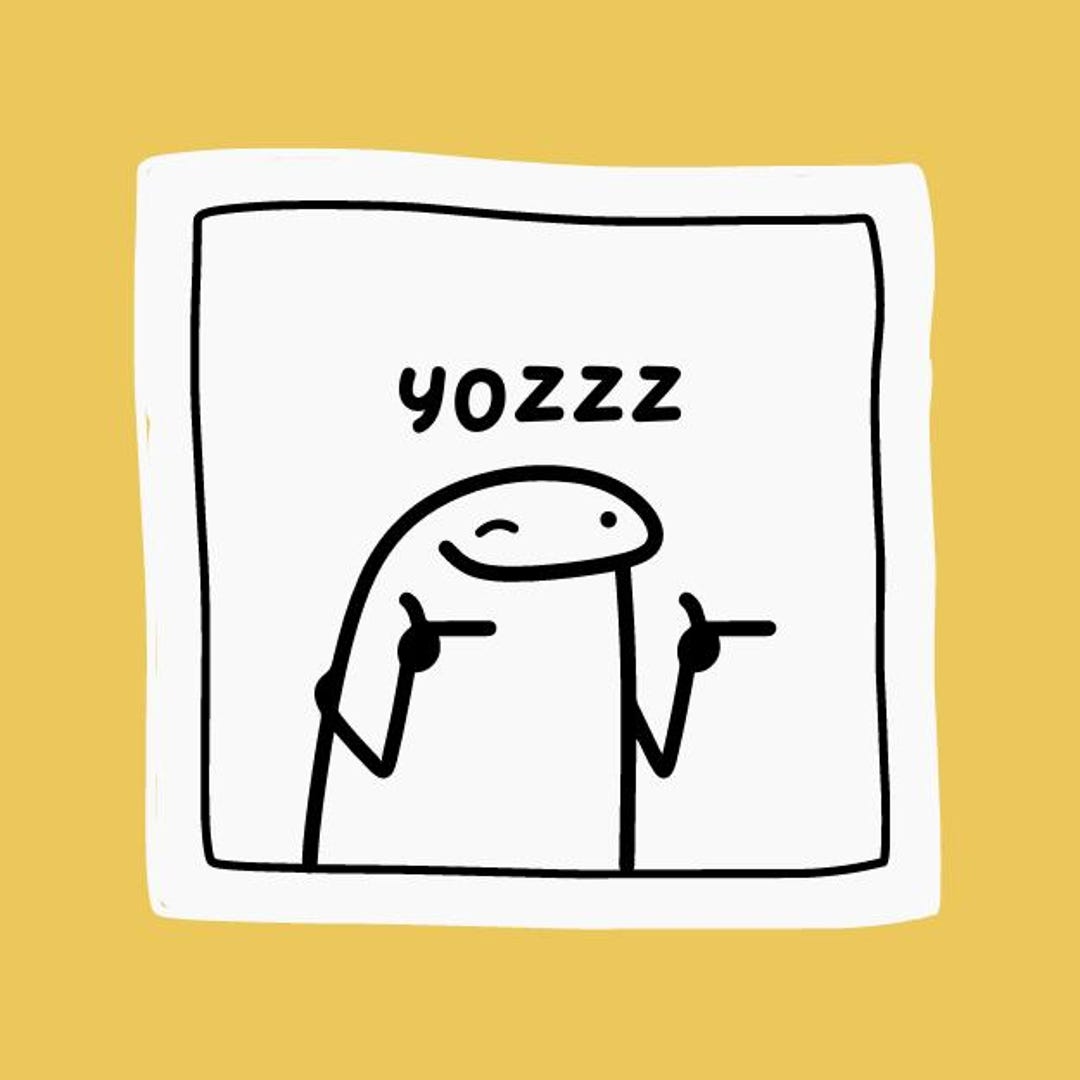 Yozzz Sticker || Gen Z Meme || Corporate Humor - Etsy