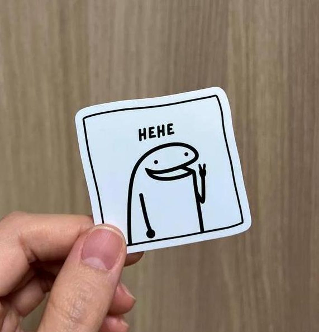 Hehe Sticker || Gen Z Meme || Corporate Humor - Etsy