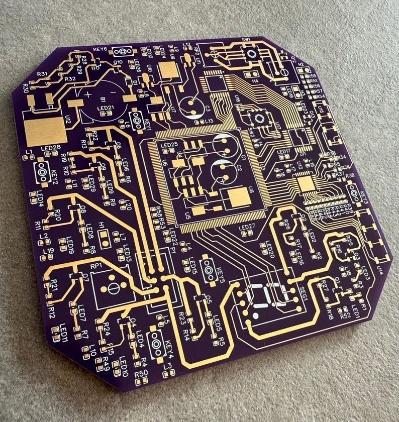PCB Circuit Board Coasters – Geeky Tech Drink Coasters, Nerdy Gift for ...