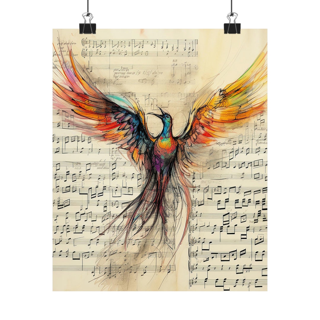 Decorative Gifted Poster Phoenix Vintage Music Printful - Etsy