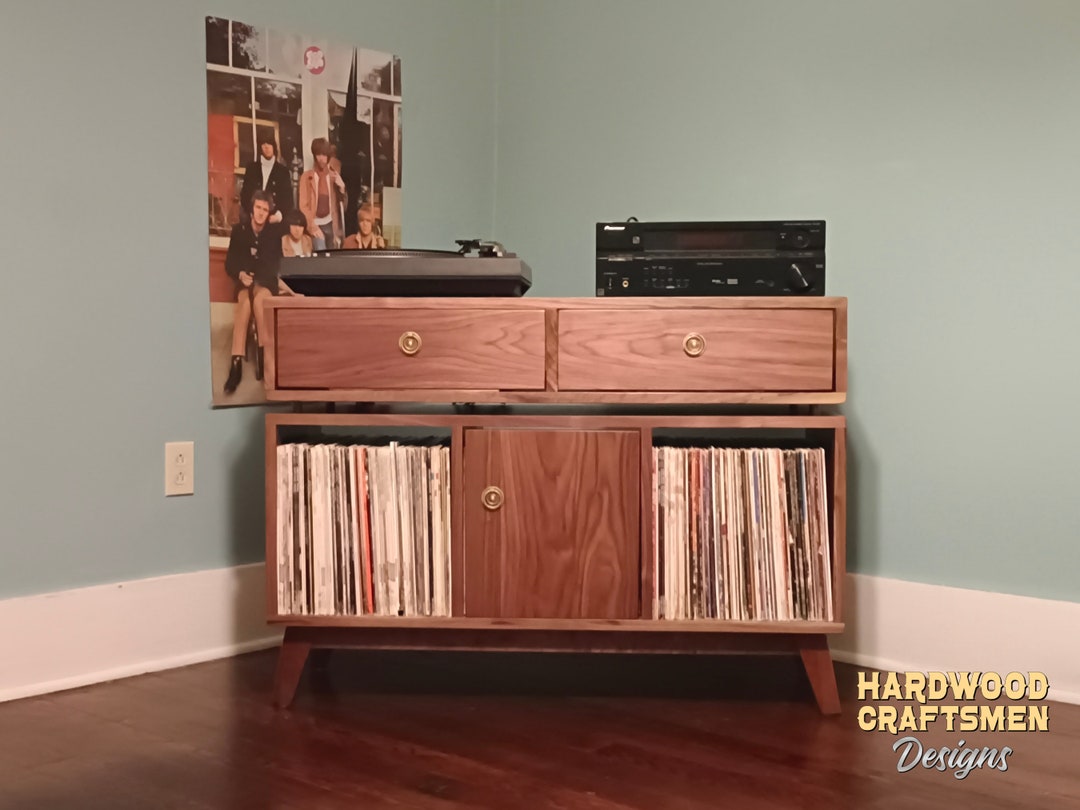 Record Storage Cabinet, Vinyl Record Holder Stand, Record Player Stand ...