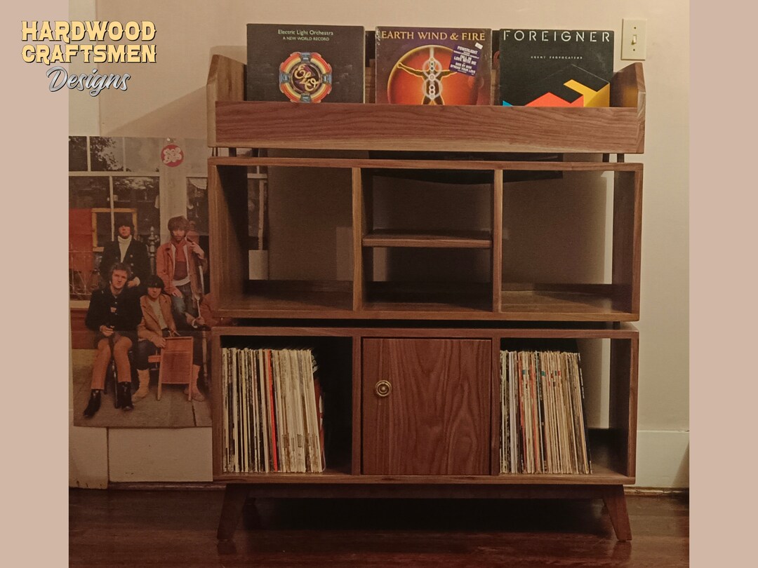 Record Storage Cabinet, Vinyl Record Holder Stand, Record Player Stand ...