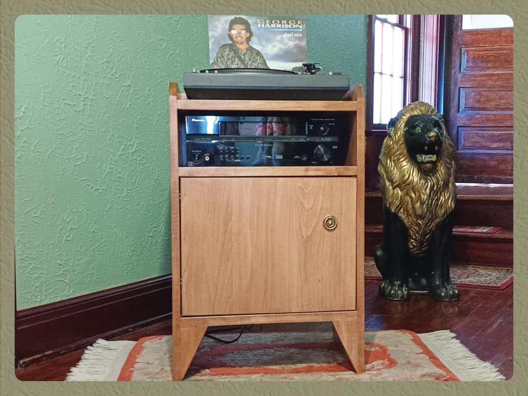 Record Turntable Cabinet Display / Solid Wood / Vinyl Record - Etsy
