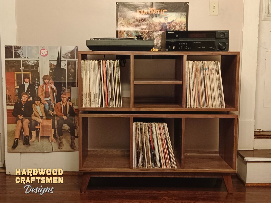Record Storage Cabinet, Vinyl Record Holder Stand, Record Player Stand ...