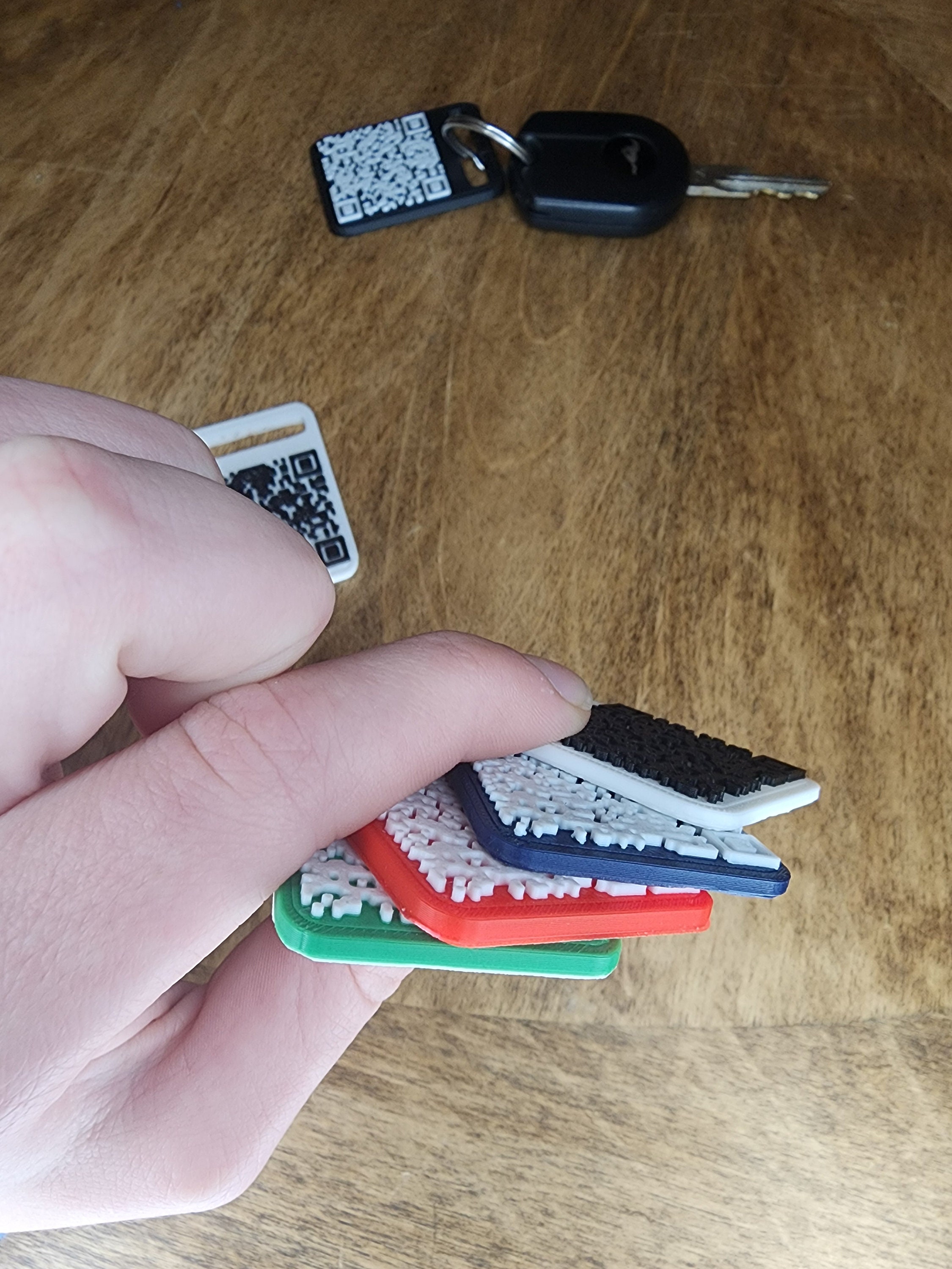 MINI Customizable Keychain QR Code - Etsy