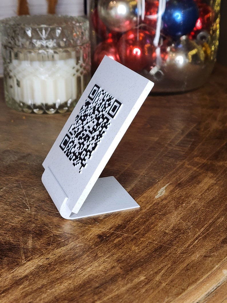 Customizable QR Code and Removable Stand - Etsy