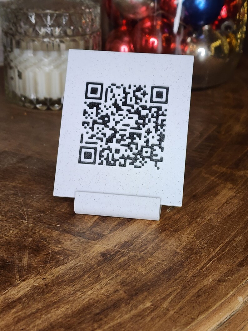 Customizable QR Code and Removable Stand - Etsy