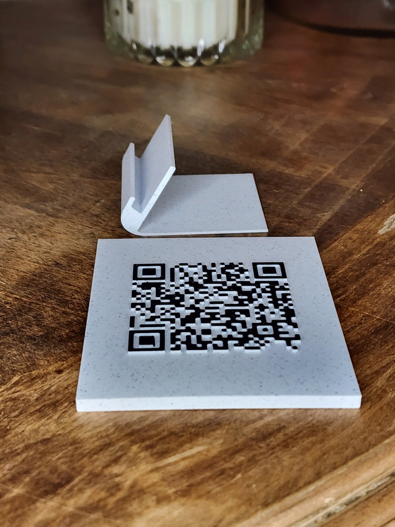 Customizable QR Code and Removable Stand - Etsy